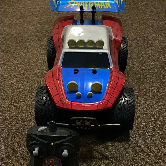 Toys | Spiderman Remote Control Car Blue And Red | Poshmark